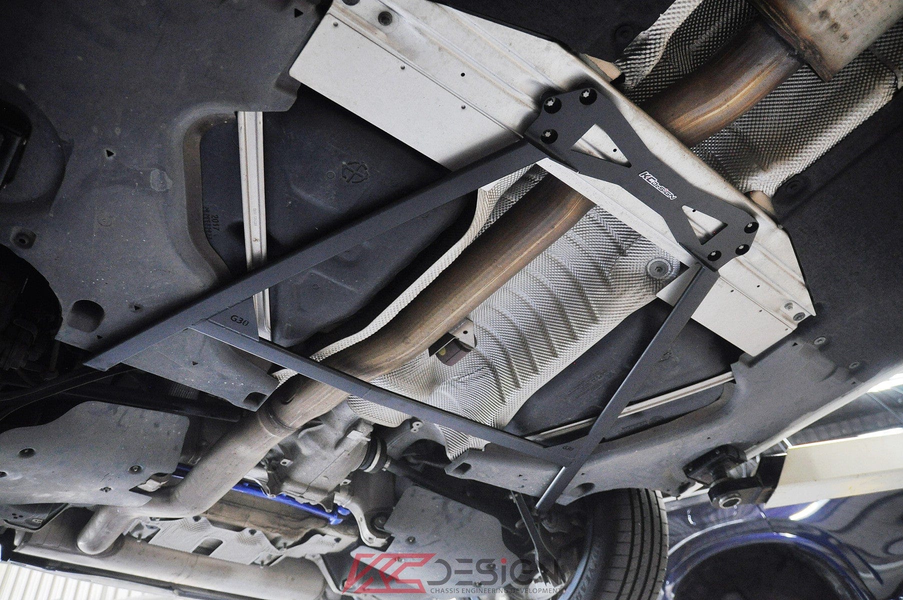 KC Design Rear Lower Bar (4-Point) - BMW G30/G31 – Kies Motorsports