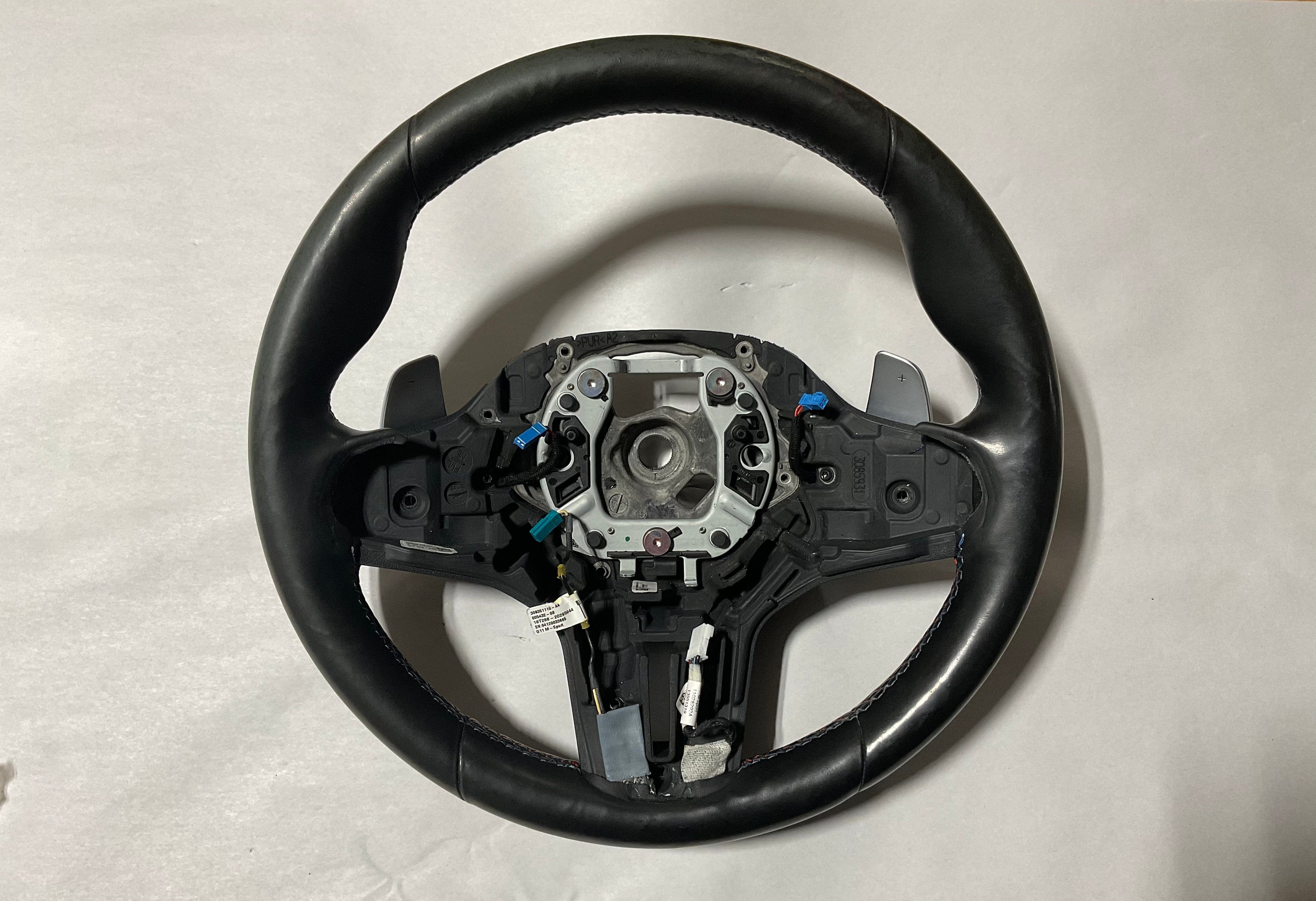 OPEN BOX - BMW F90 M5 OEM Steering Wheel - Black Leather – Kies Motorsports