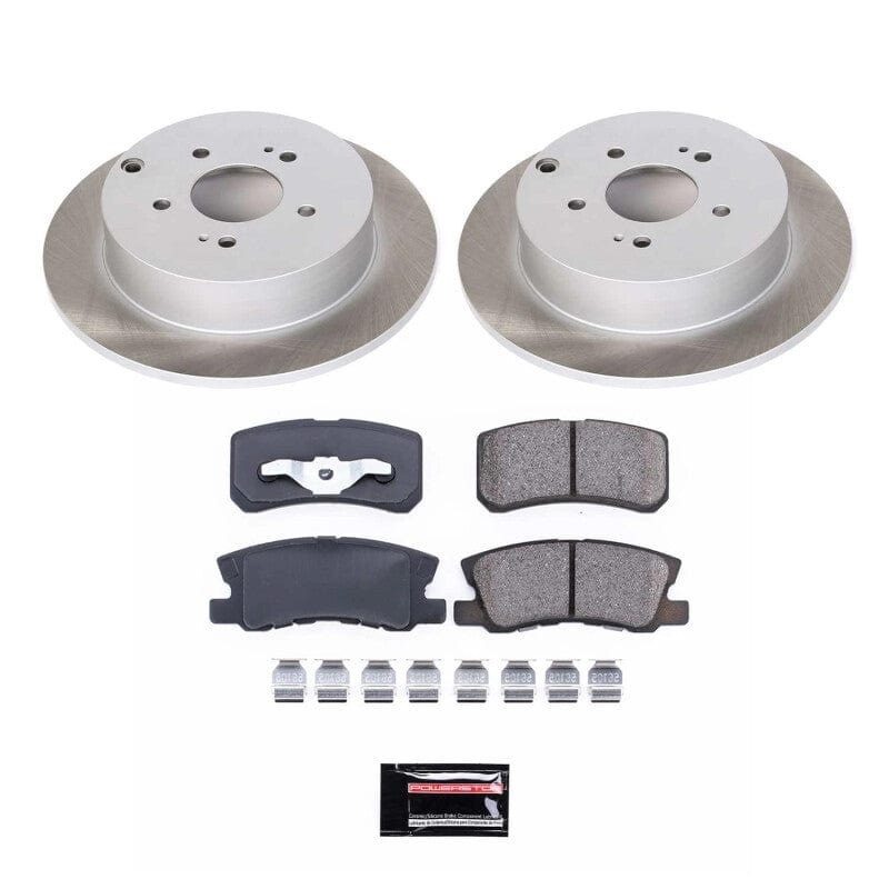 Power Stop 10-11 Mitsubishi Endeavor Rear Semi-Coated Rotor Kit – Kies ...