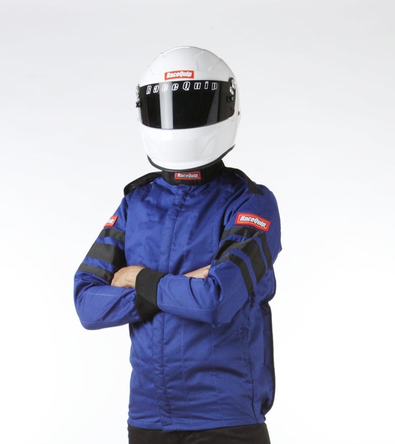 RaceQuip Blue SFI-5 Jacket - Small – Kies Motorsports