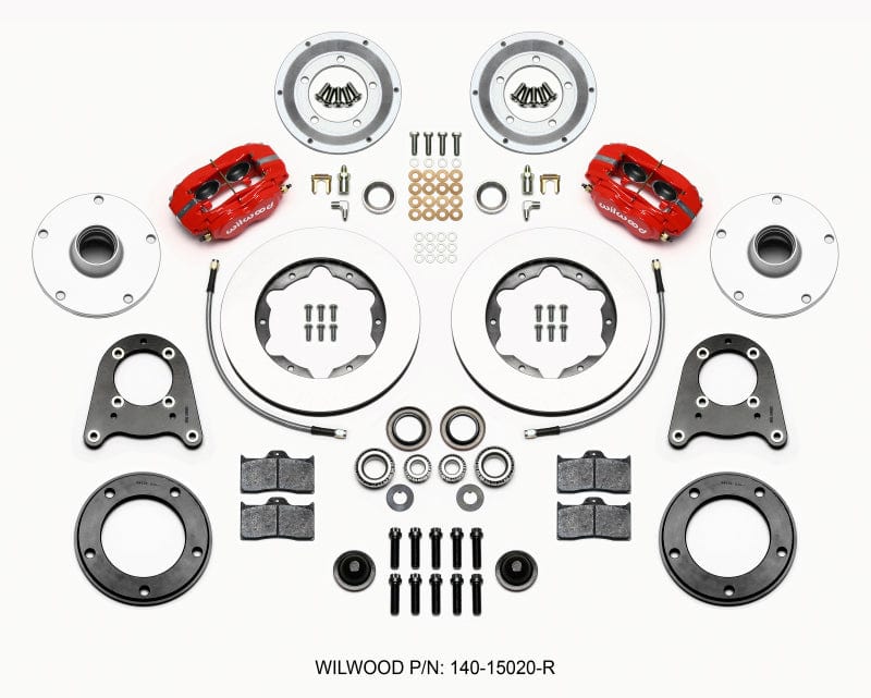 Wilwood Forged Dynalite-M Front Kit 10.75in Red 1950-1955 MG-TD/TF ...